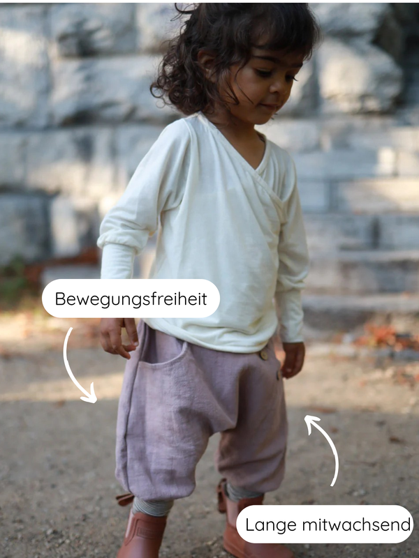 Knickerbocker Leinen für Kinder - Rosé | petit cochon Berlin